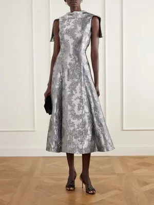 EMILIA WICKSTEAD Harlow Embroidered Metallic Cloqué Gown