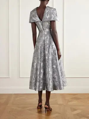 EMILIA WICKSTEAD Harlow Embroidered Metallic Cloqué Gown