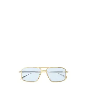 JACQUES MARIE MAGE Earl Aviator-style Gold-tone Sunglasses