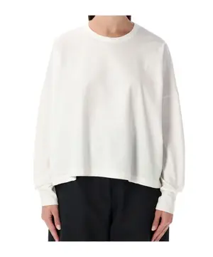 Studio Nicholson Loop Oversized Long Sleeve T-shirt - Optical White