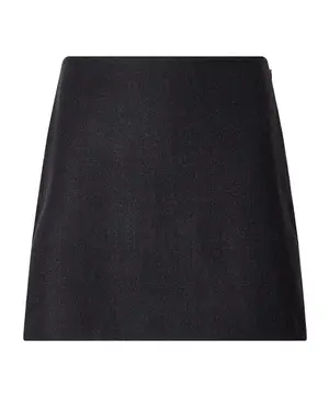KALLMEYER Kenna Paneled Wool-blend Flannel Mini Skirt - No