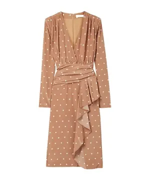 Alessandra Rich Simple Polka Dot Dress - No