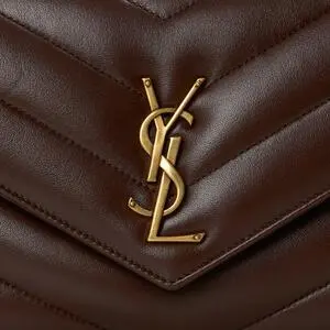 Saint Laurent V-quilted Leather Handbag