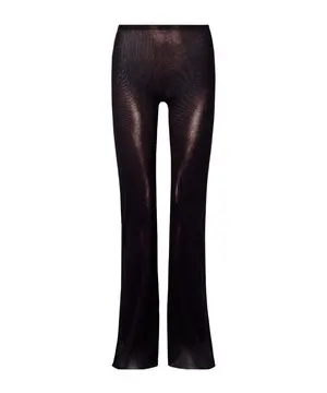 JEAN PAUL GAULTIER Printed Mesh Straight-leg Pants