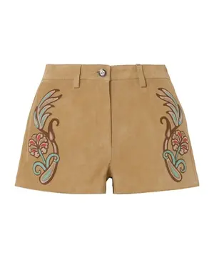 Etro Suede Shorts