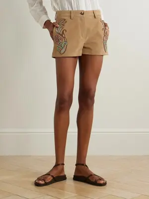 Etro Suede Shorts