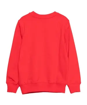 Moschino Teddy-patch Logo-print Sweatshirt - Red