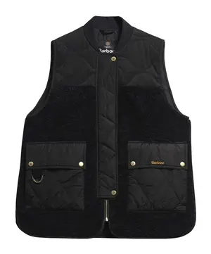 Barbour Zipper-panelled Vest - Black