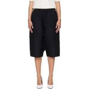 ENTIRE STUDIOS Drawstring Shorts With An Elastic Waistband
