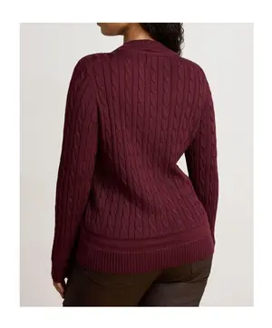 Ralph Lauren V-neck Cable Knit Sweater