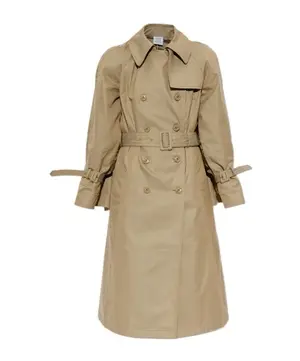 Vetements Long-sleeved Coat - Beige