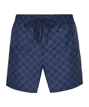 Gucci Simple Swimming Trunks - Blue
