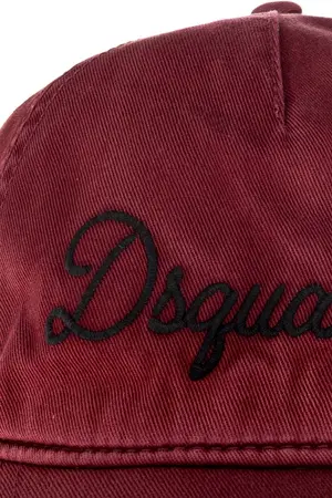 Dsquared2 Logo-embroidered Distressed Baseball Cap