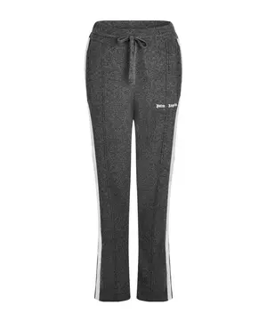 Palm Angels Drawstring Knit Sweatpants - Grey