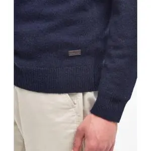 Barbour Button Mock Neck Knit Sweater