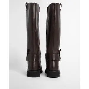Barbour Buckle Leather Knee-high Riding Boots