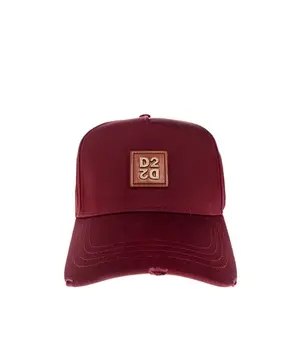 Dsquared2 Logo-patch Baseball Cap - Wine Red
