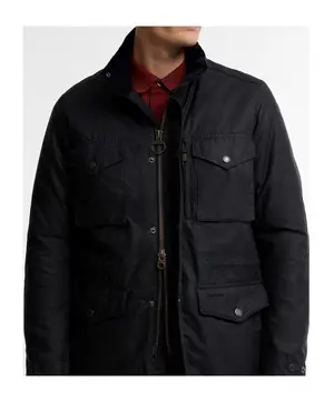 Barbour Waxed Cotton Hooded Field Jacket