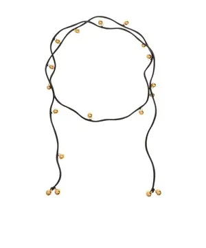 BY MALENE BIRGER Vella Beaded Belt - Black