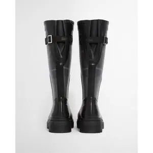 Barbour Plaid Panel Buckle Tall Rain Boot
