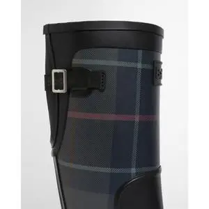 Barbour Plaid Panel Buckle Tall Rain Boot