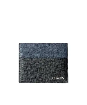 Prada Saffiano Card Holder - Black