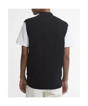 Barbour Zip-up Stand Collar Knit Vest