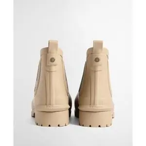 Barbour Plaid Panel Short Rain Boot - Nude