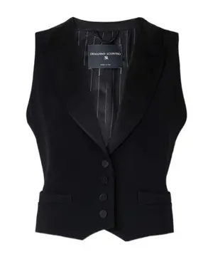 Ermanno Scervino Tailored Cady Waistcoat With Satin Lapels - No