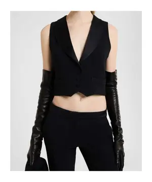 Ermanno Scervino Tailored Cady Waistcoat With Satin Lapels