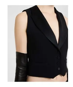 Ermanno Scervino Tailored Cady Waistcoat With Satin Lapels