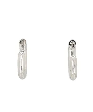 Rabanne Chunky Hoop Earrings - Silver