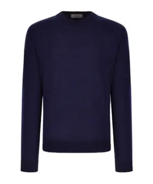 Canali Crew-neck Sweater - Blue