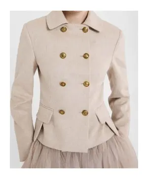 Ermanno Scervino Double-breasted Peplum Jacket - No