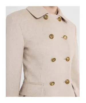 Ermanno Scervino Tailored Double-breasted Fitted Jacket With Heraldic Buttons