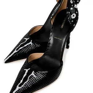 TOM FORD Sequin D'orsay Stiletto Pumps - Black