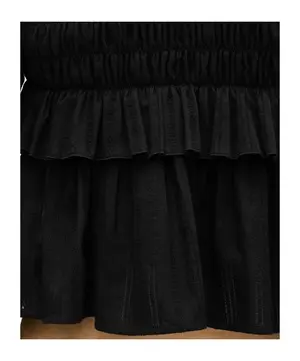 ANN DEMEULEMEESTER Smocked Ruffled Blouse