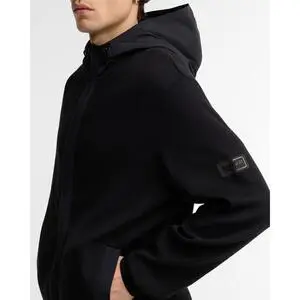 Barbour Long Sleeve Hooded Zip Knit Jacket