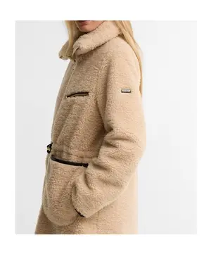 Barbour Cream Teddy Fleece Coat