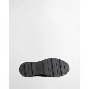Barbour Plaid Panel Side Elastic Short Rain Boot - Black
