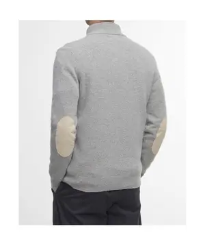 Barbour Button Mock Neck Knit Sweater