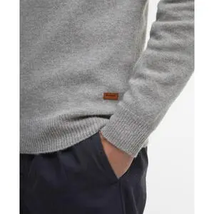 Barbour Button Mock Neck Knit Sweater