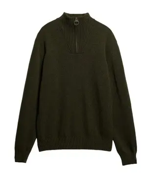 Barbour Half-zip Mock Neck Knit Sweater - No