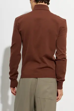 Bottega Veneta Long-sleeve Polo Shirt