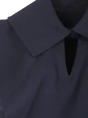 Issey Miyake Asymmetric Midi Dress - Black