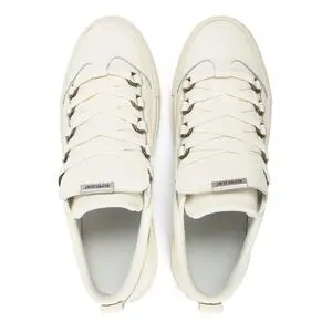 REPRESENT Grained Leather Thick Sole Low-top Sneakers