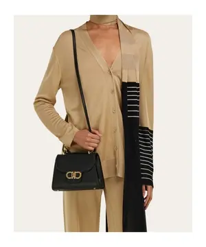 FERRAGAMO Top Handle Double Gancini