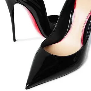 CHRISTIAN LOUBOUTIN Pointed Toe Patent Leather Stiletto Pumps