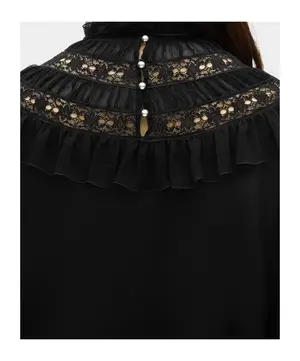 ANN DEMEULEMEESTER Armida Ruffle Collar Mini Dress