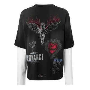 REPRESENT Angel Graffiti Fake Two-piece Long Sleeve Tee